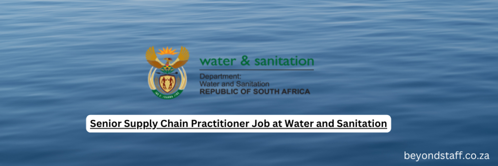 Senior Supply Chain Practitioner Job at Water and Sanitation