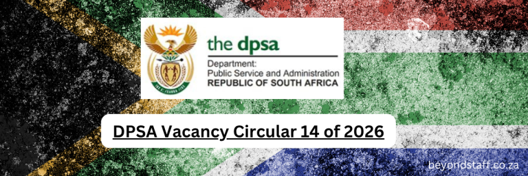 Public Service Vacancy circular 14 of 2026 in now out